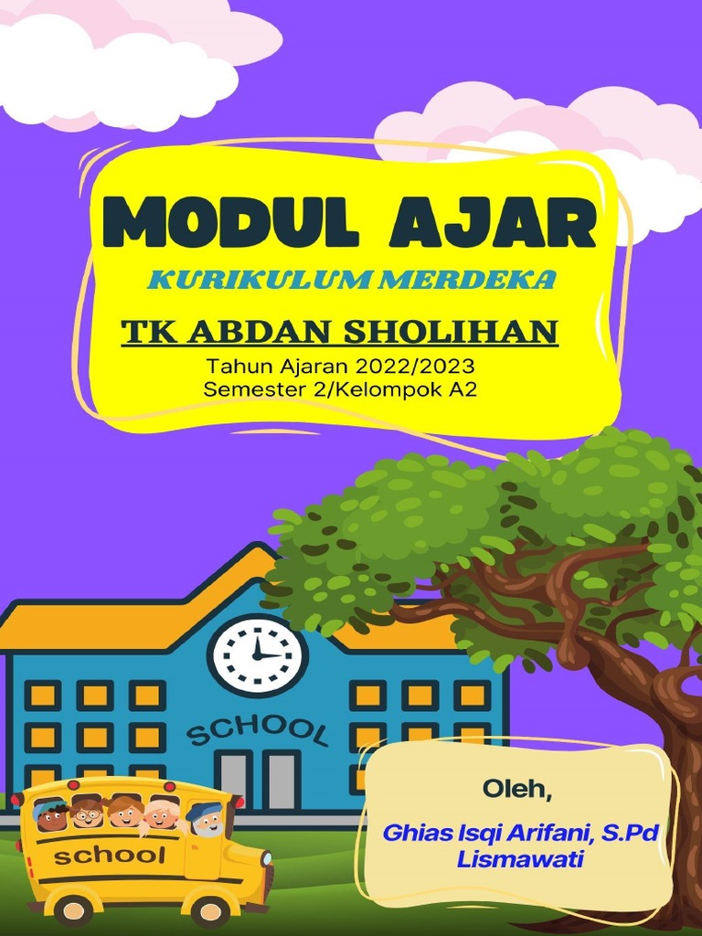 Modul Ajar TK Abdan Sholihan Semester 2 | PDF