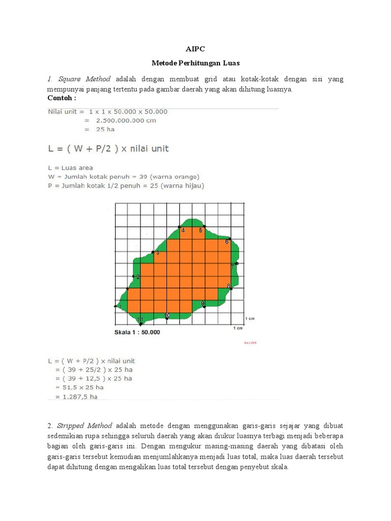 AIPC (Metode Perhitungan Luas) | PDF