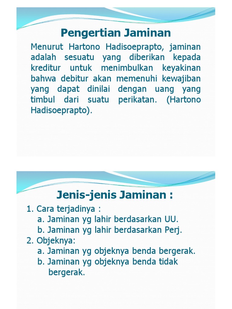 Hukum Jaminan PDF | PDF