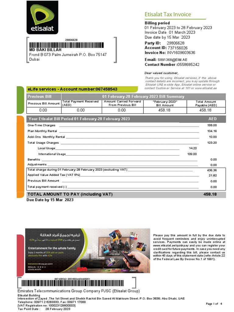 INV1609603636 | PDF | United Arab Emirates | Value Added Tax