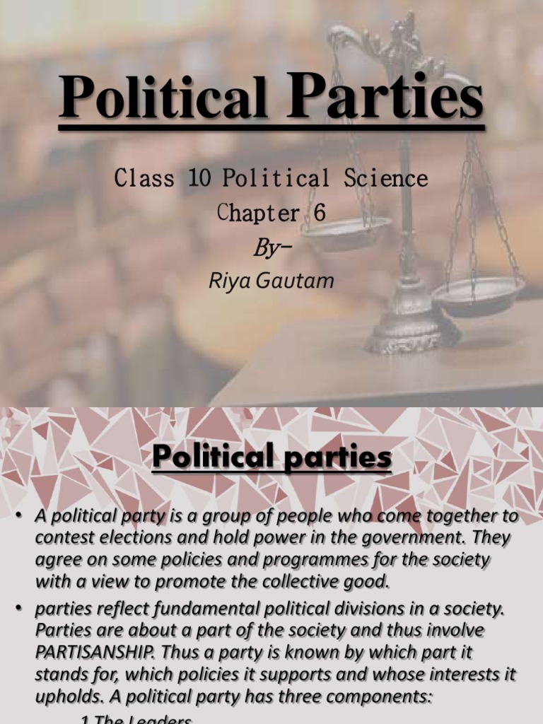 Political Parties and Systems Explained | PDF | Political Parties ...