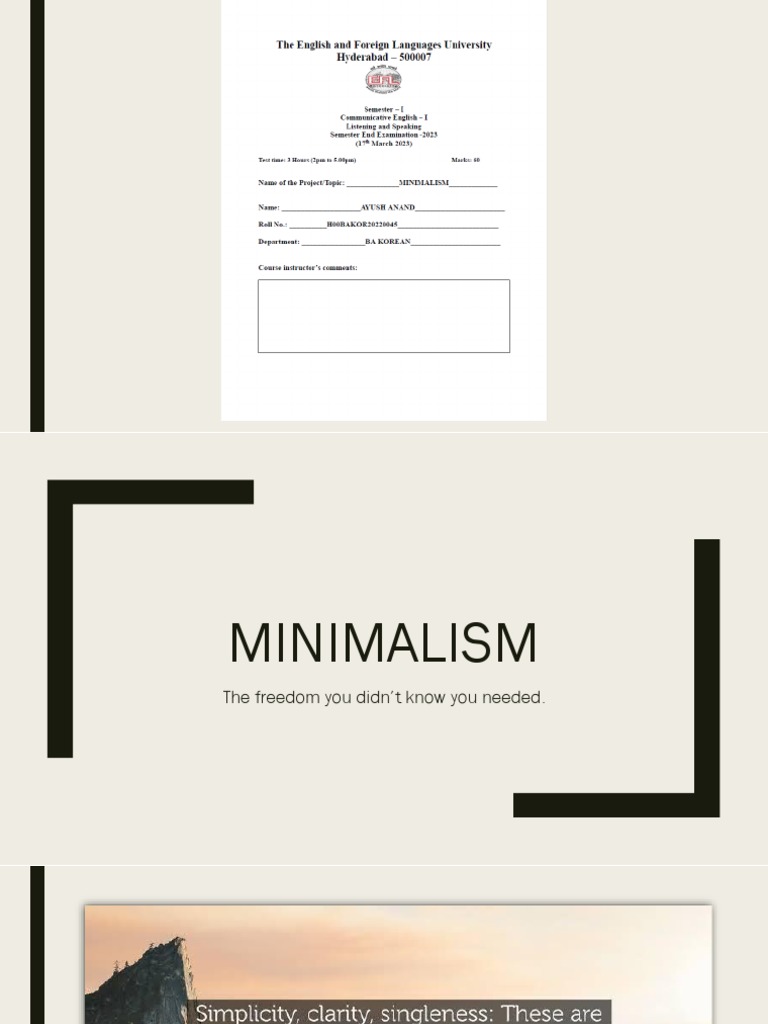 MINIMALISM | Download Free PDF | Minimalism