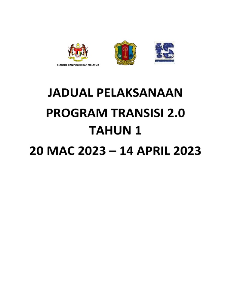 Jadual Pelaksanaan Program | PDF