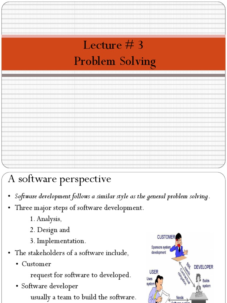 Lecture 3 Problem Solving Pdf Implementation Computer Science