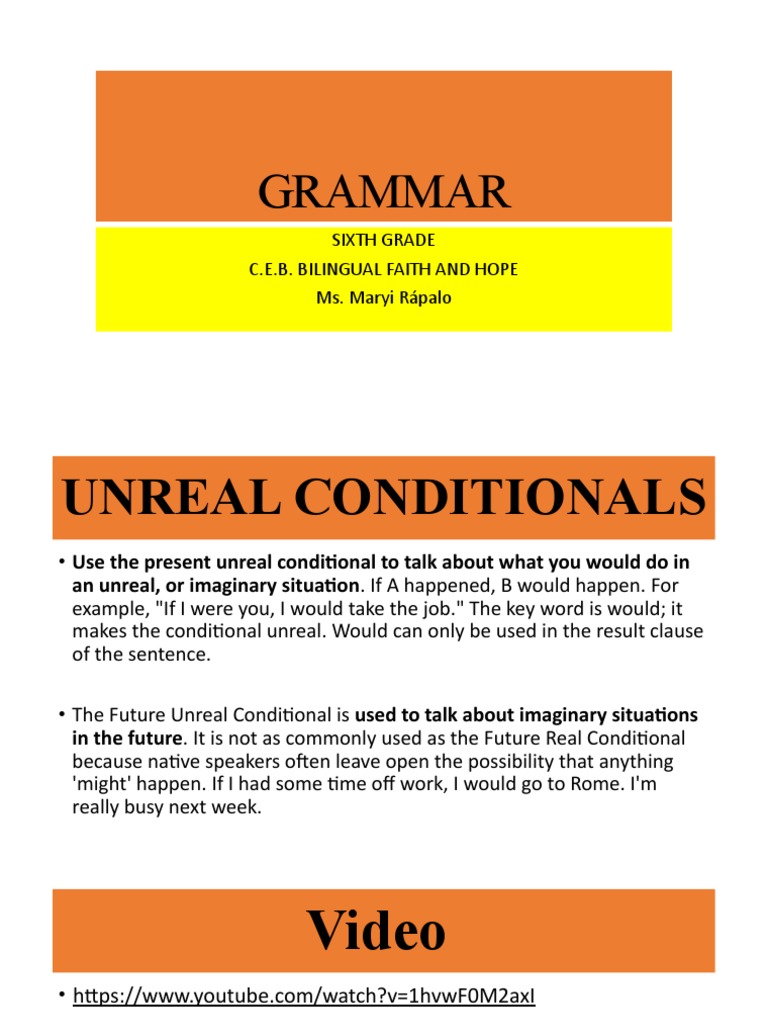 Conditionals 2023 Emglish | PDF