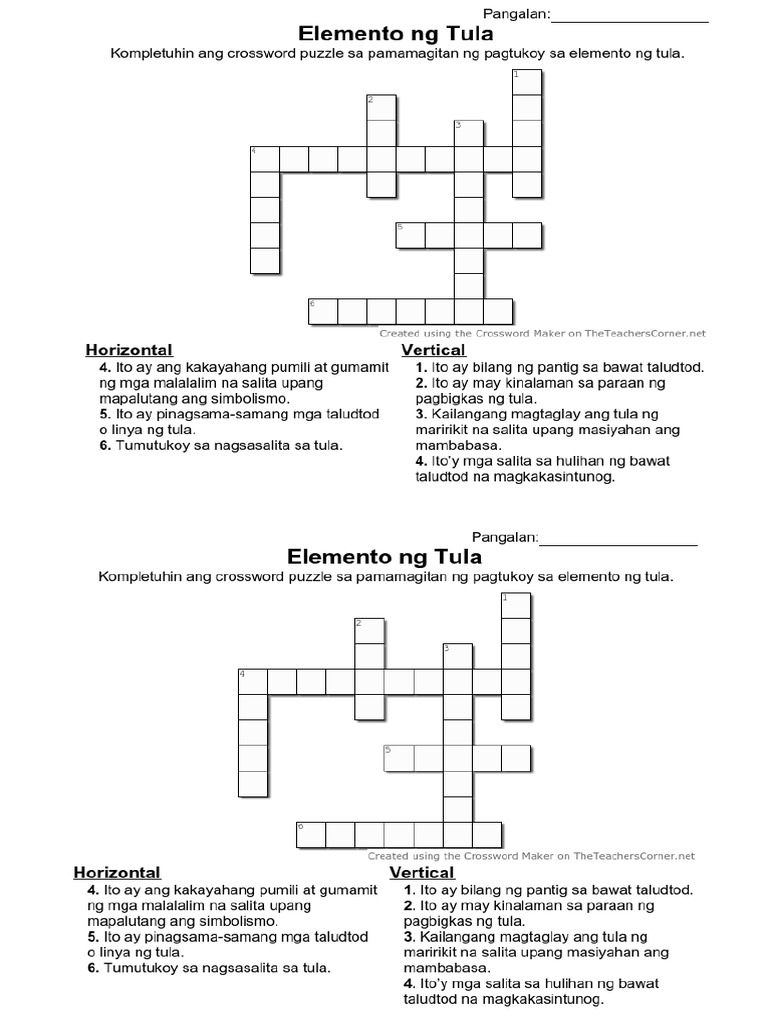Seatwork-Elemento NG Tula | PDF