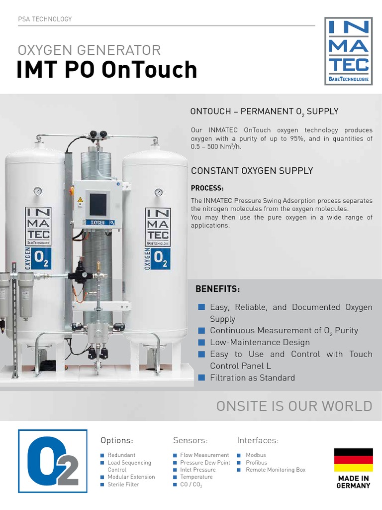 2017 IMT Flyer PO OnTouch EN For Viewing | PDF | Oxygen | Gases