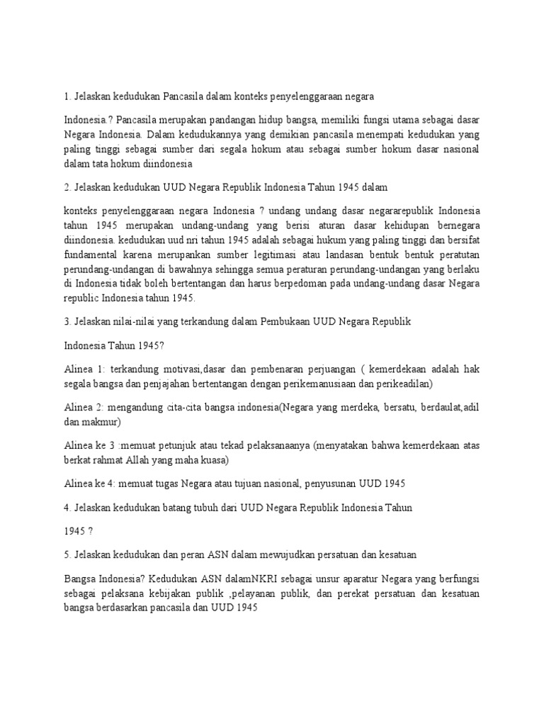 Soal Bela Negara | PDF