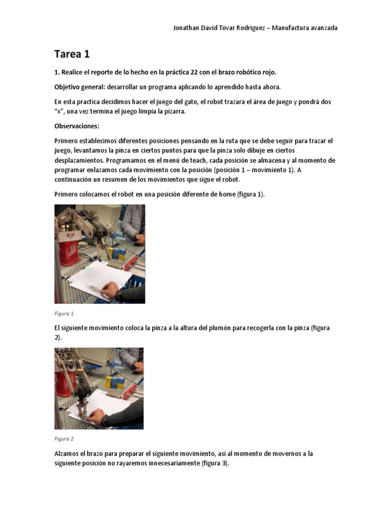 Tarea 1 | PDF | Robot | Robótica