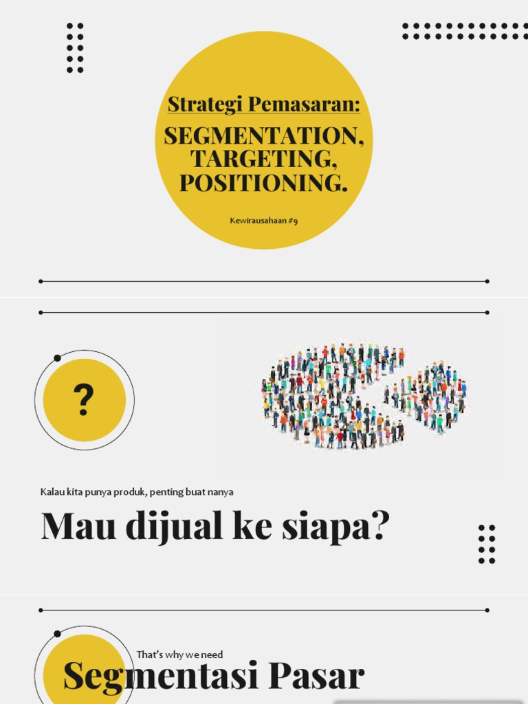 Strategi Pemasaran STP | PDF