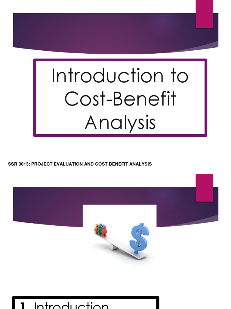 Introduction To Cost Benefit Analysis Pdf Cost Benefit Analysis Cost