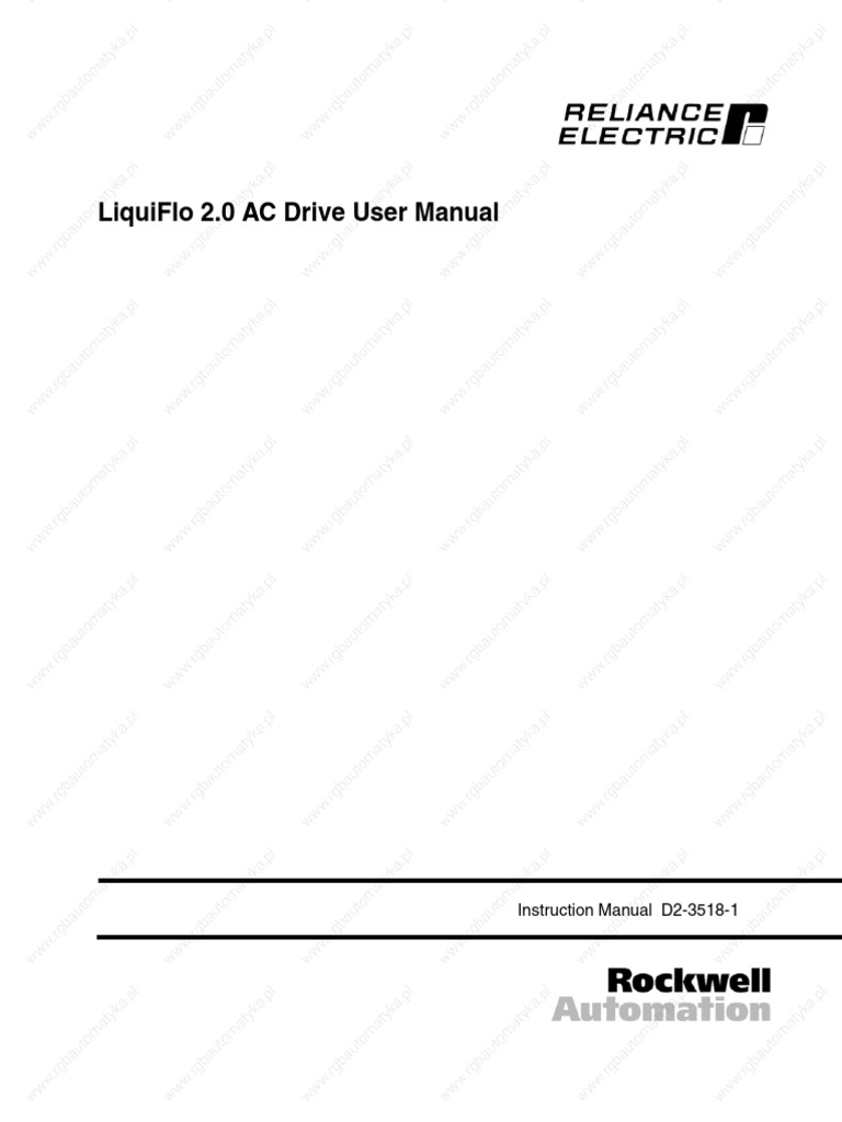 LF200608CCR Inverter Falownik Reliance Electric Manual PDF | PDF ...