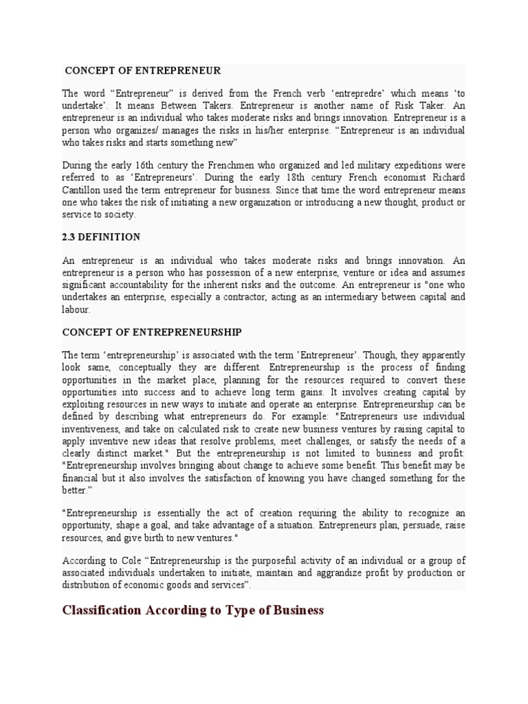 Unit 1 Entrepreneurs | PDF | Entrepreneurship | Startup Company