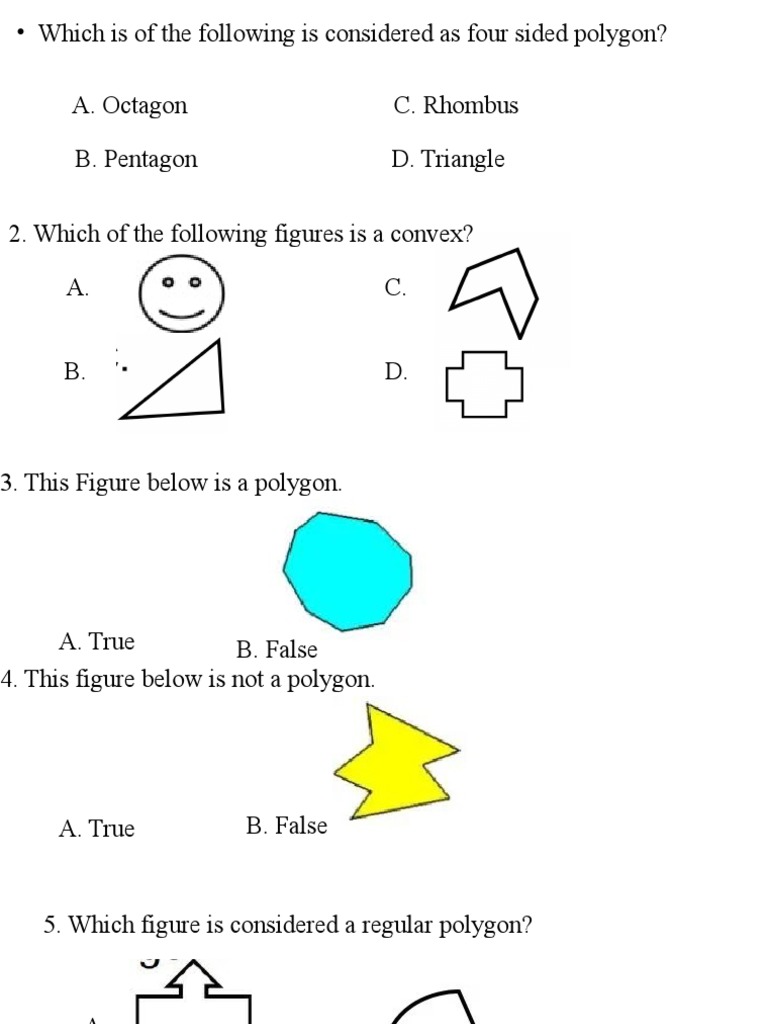 Identifying Four-Sided Polygons | PDF