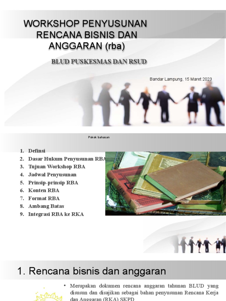 Workshop Penyusunan RBA BLUD 2023 | PDF