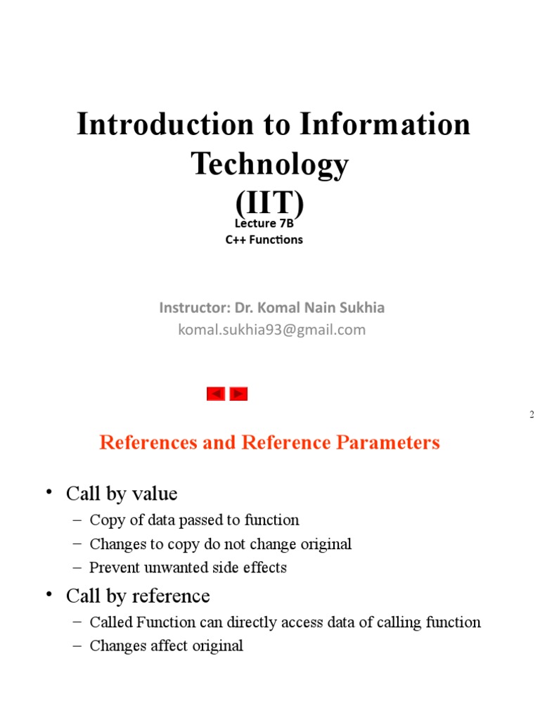 Lecture 7b Programing Language Pdf Parameter Computer Programming Object Oriented 4223