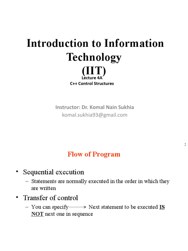 Lecture 4A of Programming Language. | PDF | Control Flow | Computer ... Lecture 4A of Programming Language. | PDF | Control Flow | Computer ...
