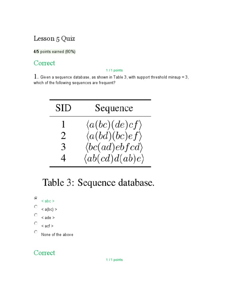 Lesson 5 Quiz | PDF | Information Technology Management | Applied ...