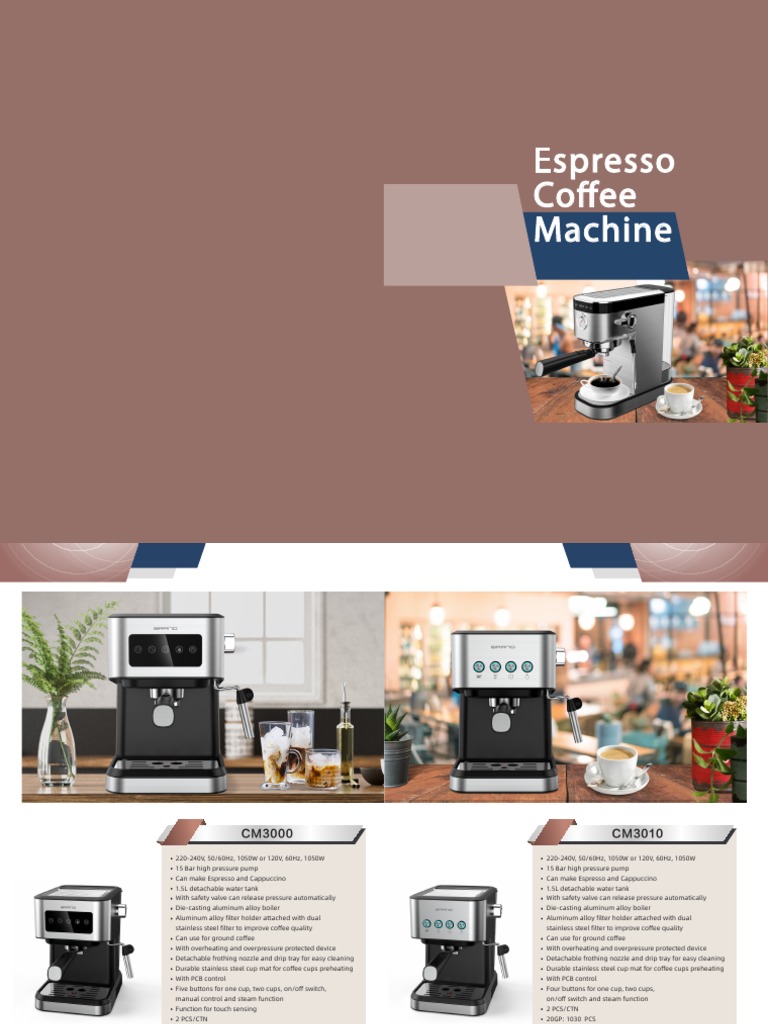 2023 Espresso Machine | PDF | Valve | Pump