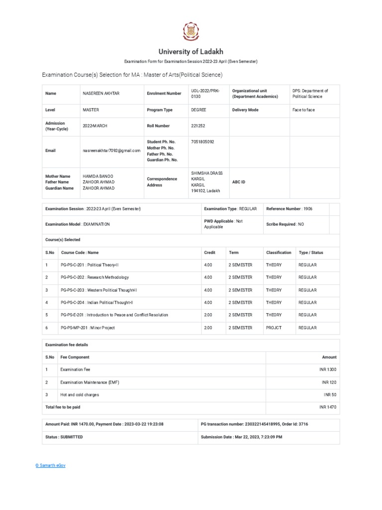 Samarth Egov Nasreen PDF | PDF