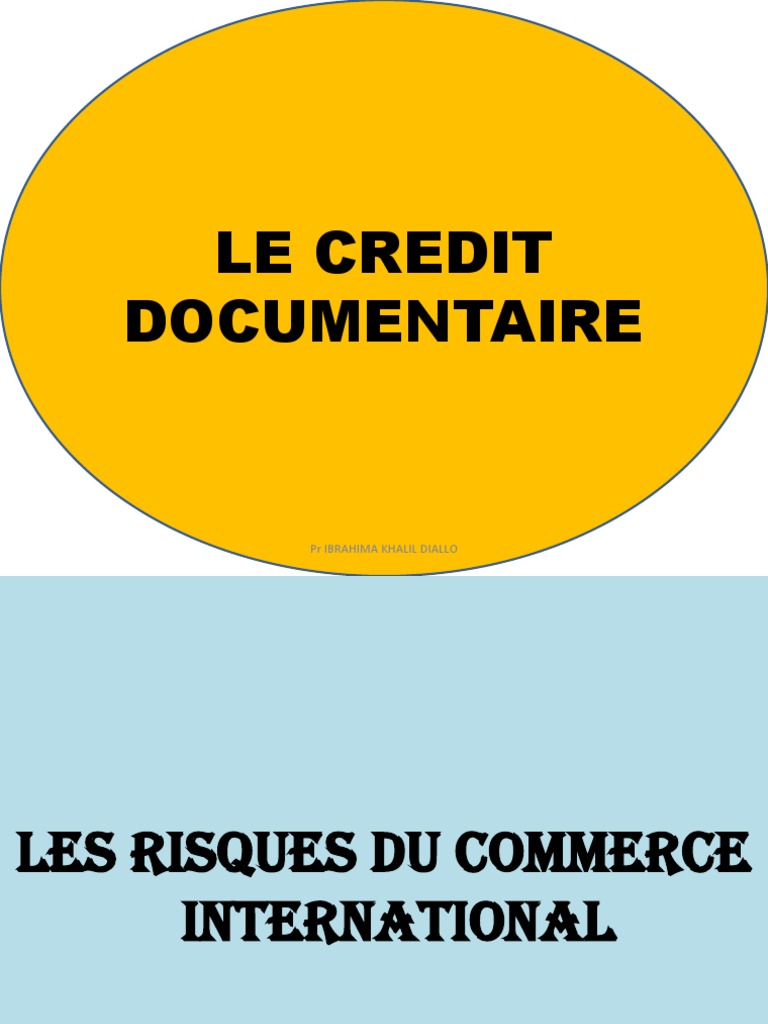 Le Credit Documentaire | PDF | Lettre de crédit | Commerce