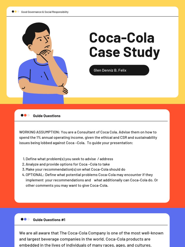 Assignment #4 - COCA-COLA CASE STUDY | PDF | The Coca Cola Company | Brand