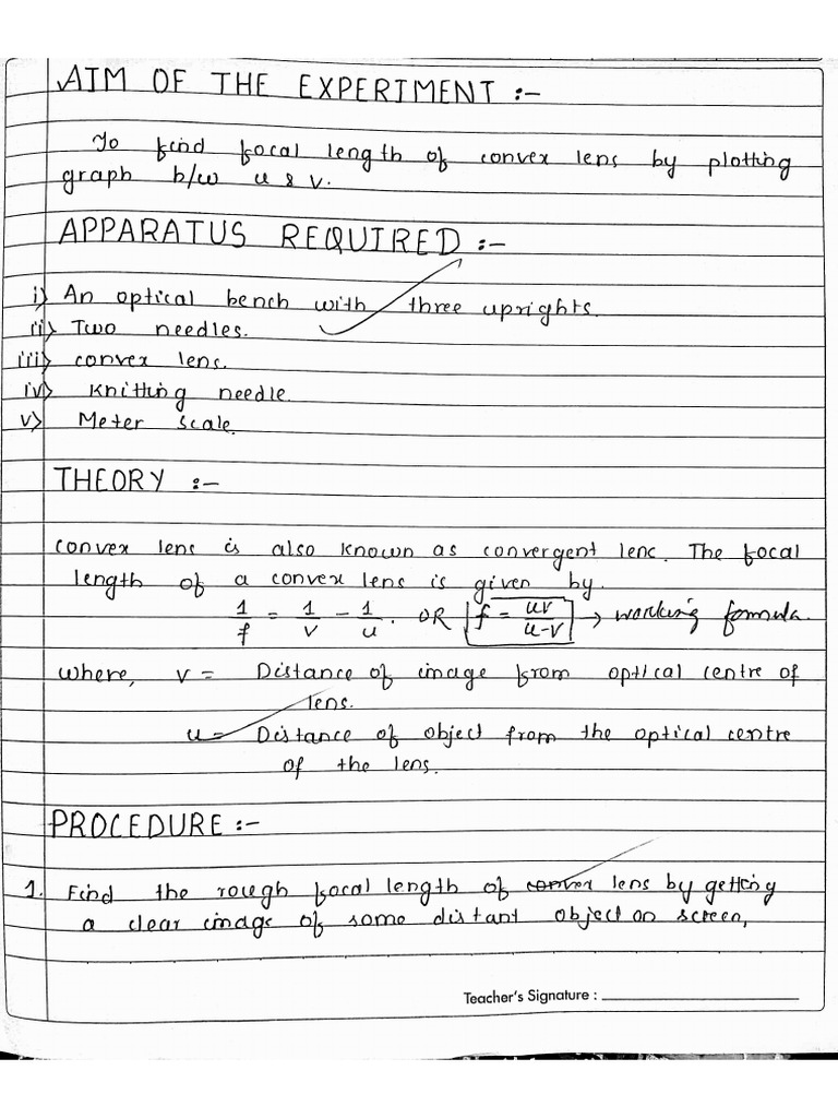 Xii Physics Practicals Section B | PDF