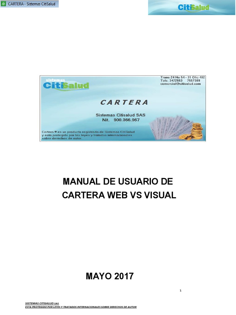 Manual Cartera | PDF | Ventana (informática) | Factura