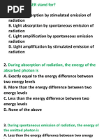 Engineering Physics Laser Notes | PDF | Laser | Emission Spectrum