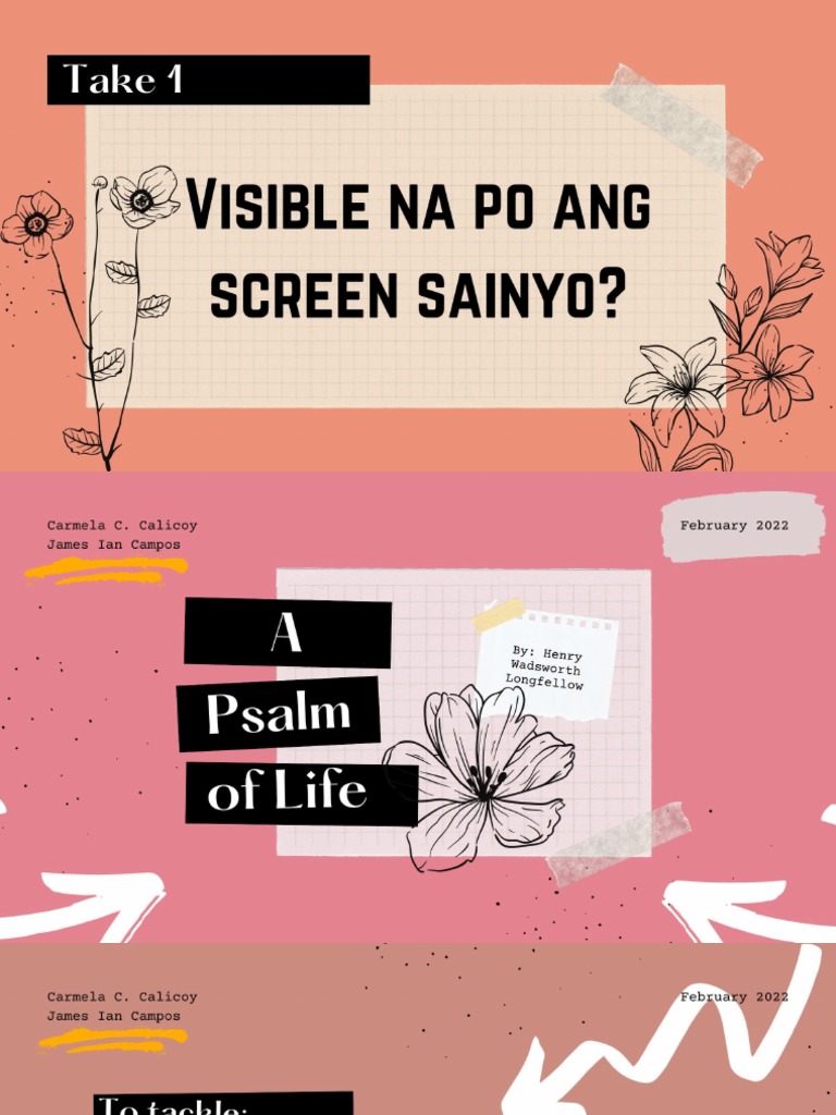 A Psalms of Life Final | PDF