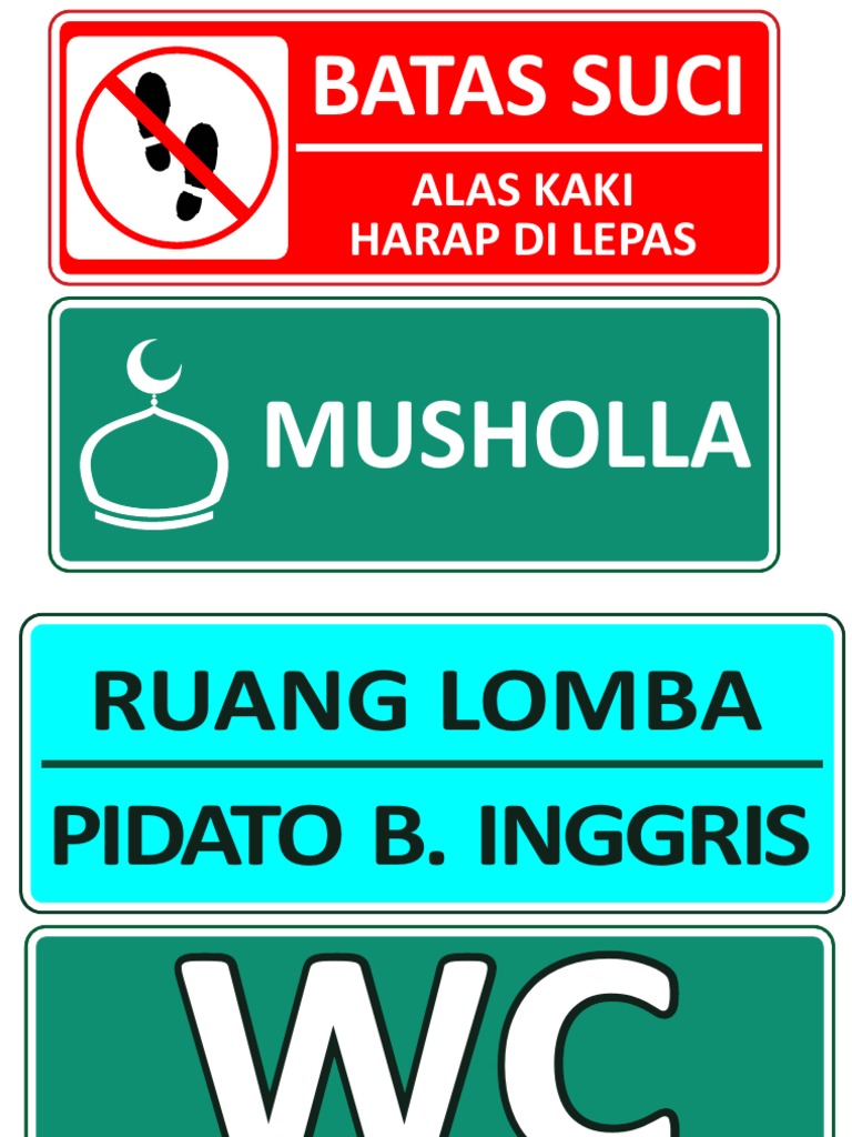 Label Batas Suci Muhsolla | PDF
