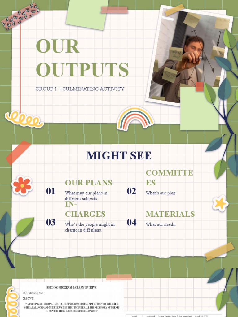 OUR Outputs: Group 1 - Culminating Activity | PDF