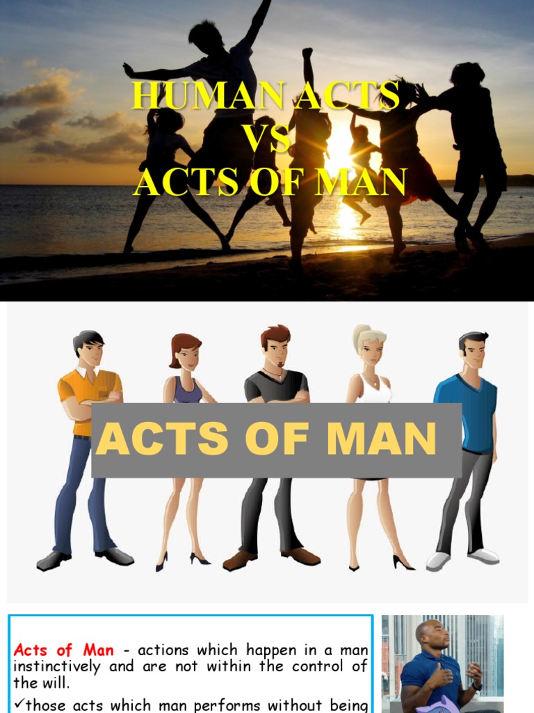 Human Acts vs. Acts of Man Explained | PDF | Intention | Reason