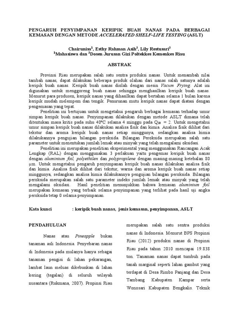 Laporan ASLT Ica.docx | PDF