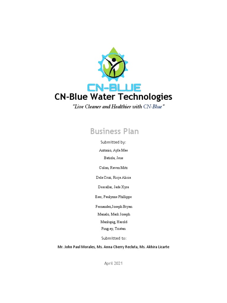 Live Cleaner and Healthier with CN-Blue Water Technologies | PDF | Marketing | Water