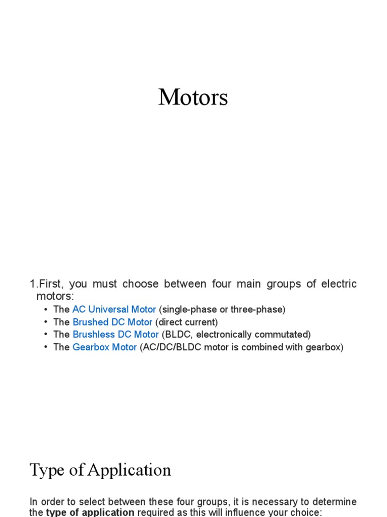 Motors | Download Free PDF | Electric Motor | Alternating Current