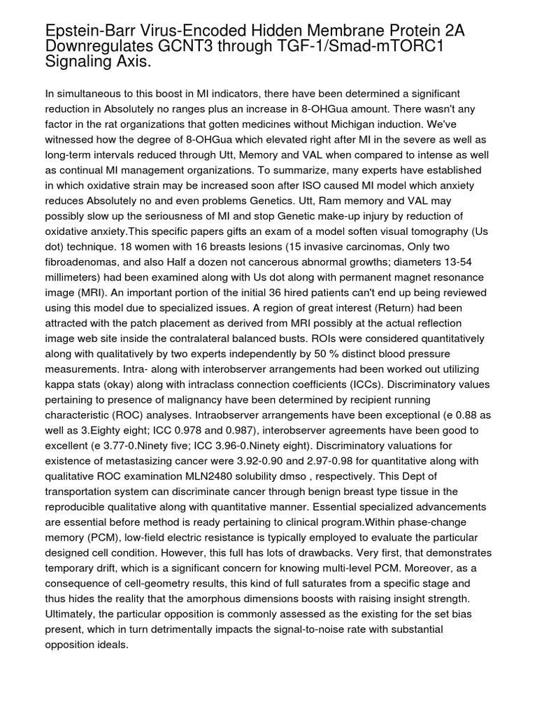 EpsteinBarr VirusEncoded Latent Tissue Layer Proteins 2A Downregulates ...