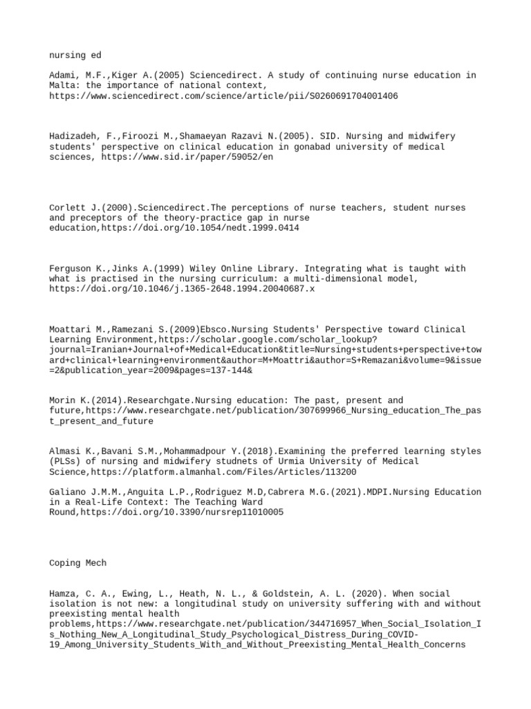 RESOURCES | PDF | Nursing | Cognition