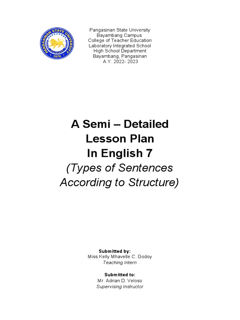 Types of Sentences According To Structure 2nd Revision | PDF | Clause ...