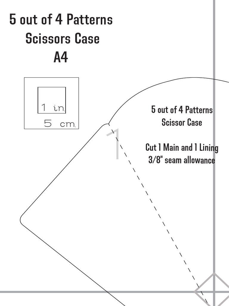 5 Out of 4 Scissors Case Pattern | PDF
