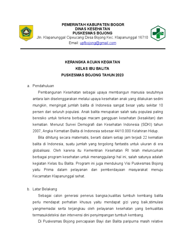 Kak Kelas Ibu Balita 2023 | PDF | Kesehatan Holistik