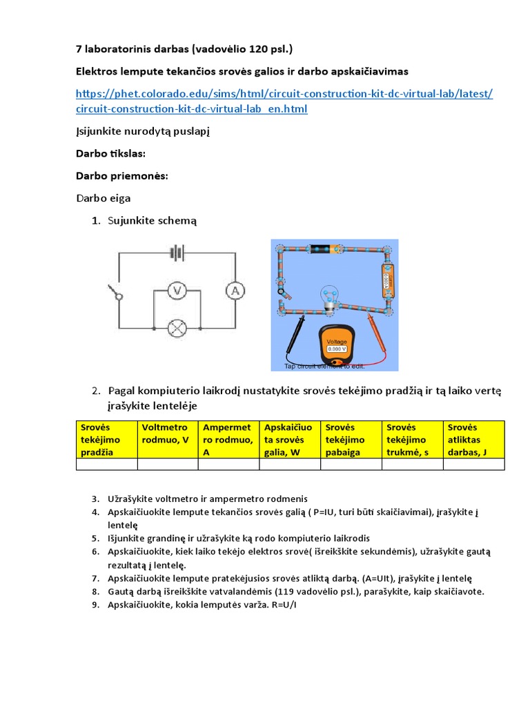 7 Laboratorinis Darbas - Virtualus | PDF