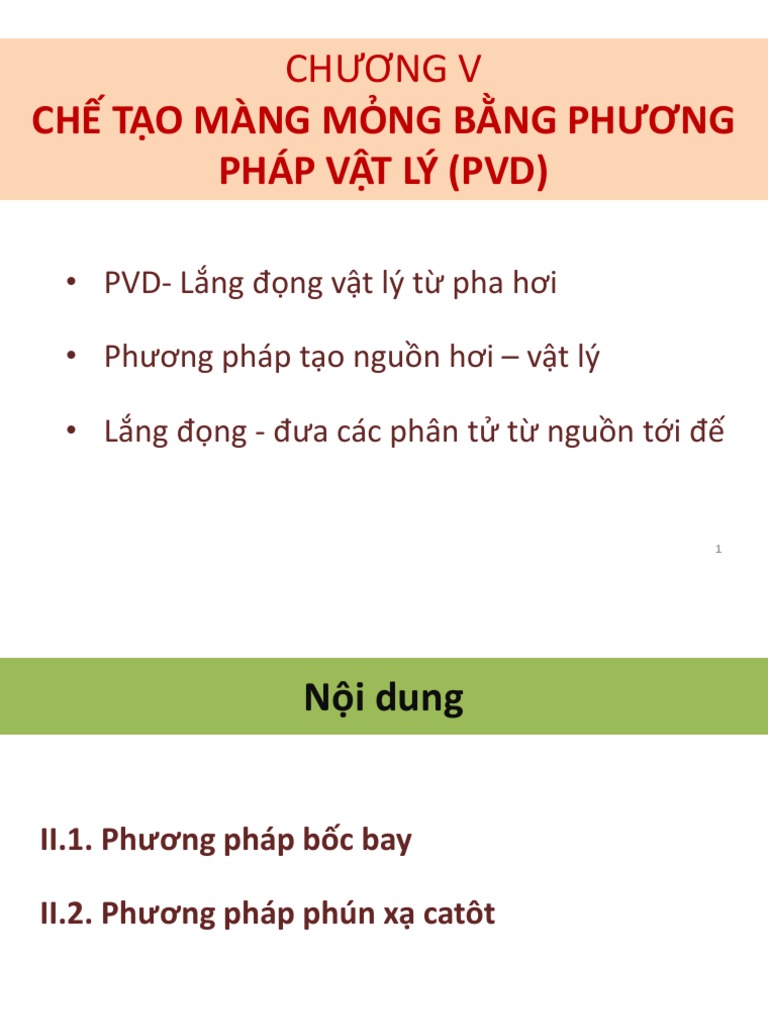 Chap 2 - PVD PDF | PDF