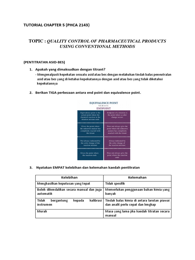 Tutorial Chapter 5 (PN Mahirah) | PDF