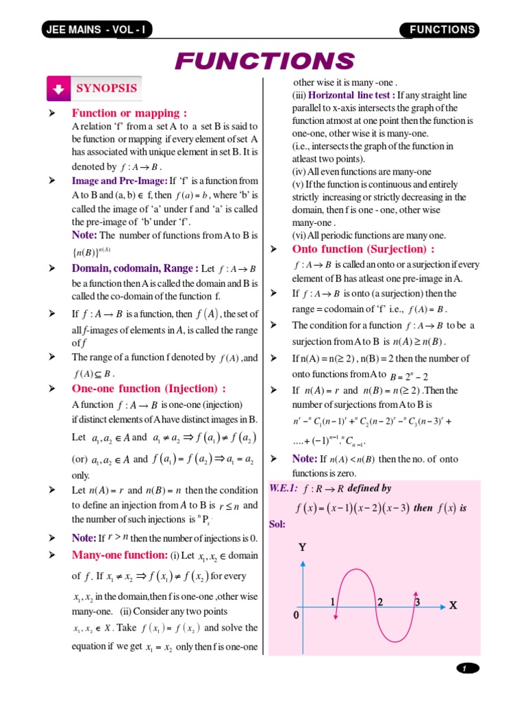 XI - Maths - Chapter 2 - FUNCTIONS (11.03.2015) (1-57) | PDF | Function ...
