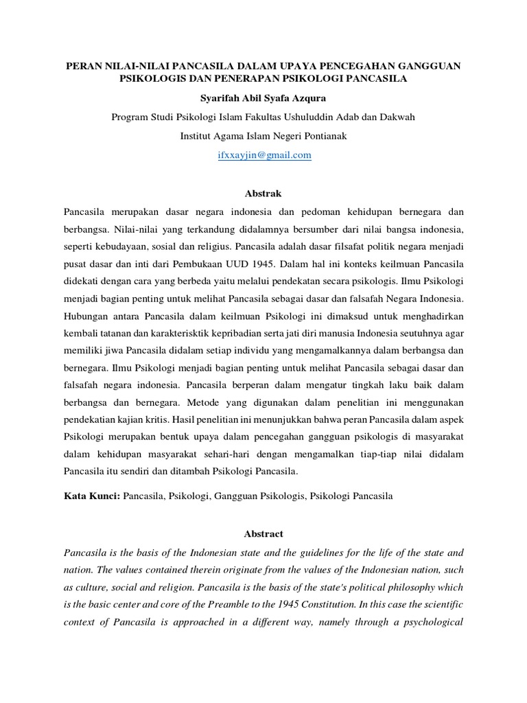 Syarifah Abil Syafa Azqura - Pi - 1B PDF | PDF