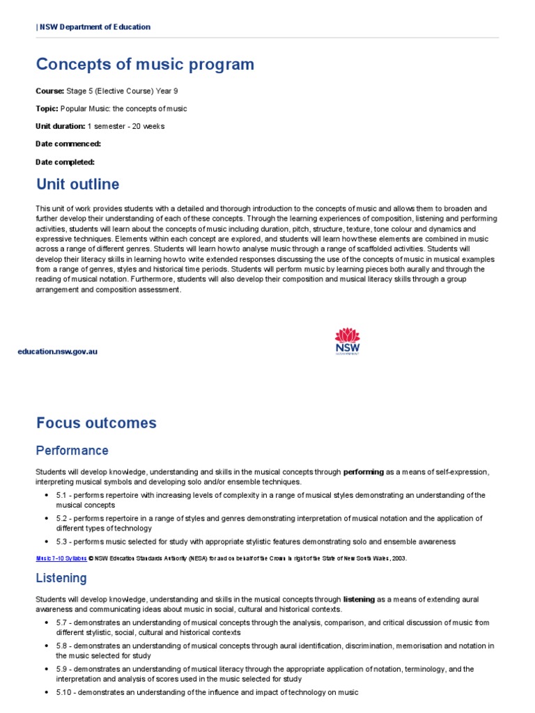 Creativearts Music Conceptsofmusicprogram s5 | PDF | Tempo | Scale (Music)