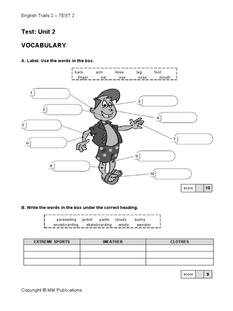 English Trails - 2 - Test 2 | PDF