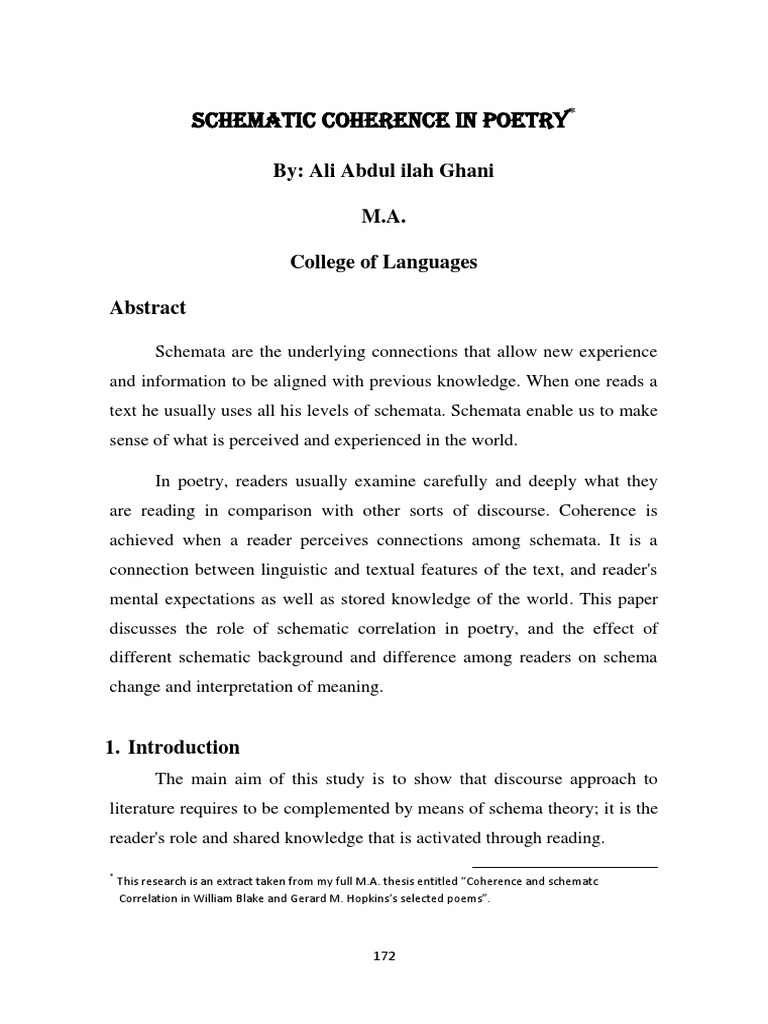 Cook 1994 PDF | PDF | Schema (Psychology) | Poetry