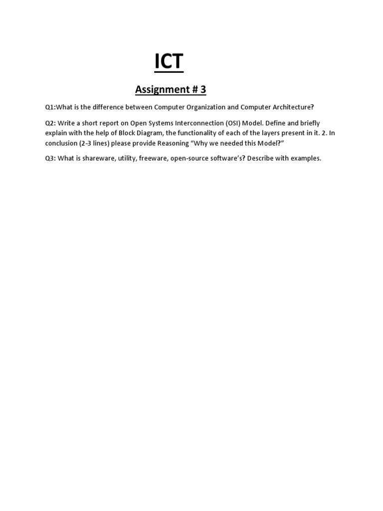 Ict Assignment 3 PDF | PDF Ict Assignment 3 PDF | PDF
